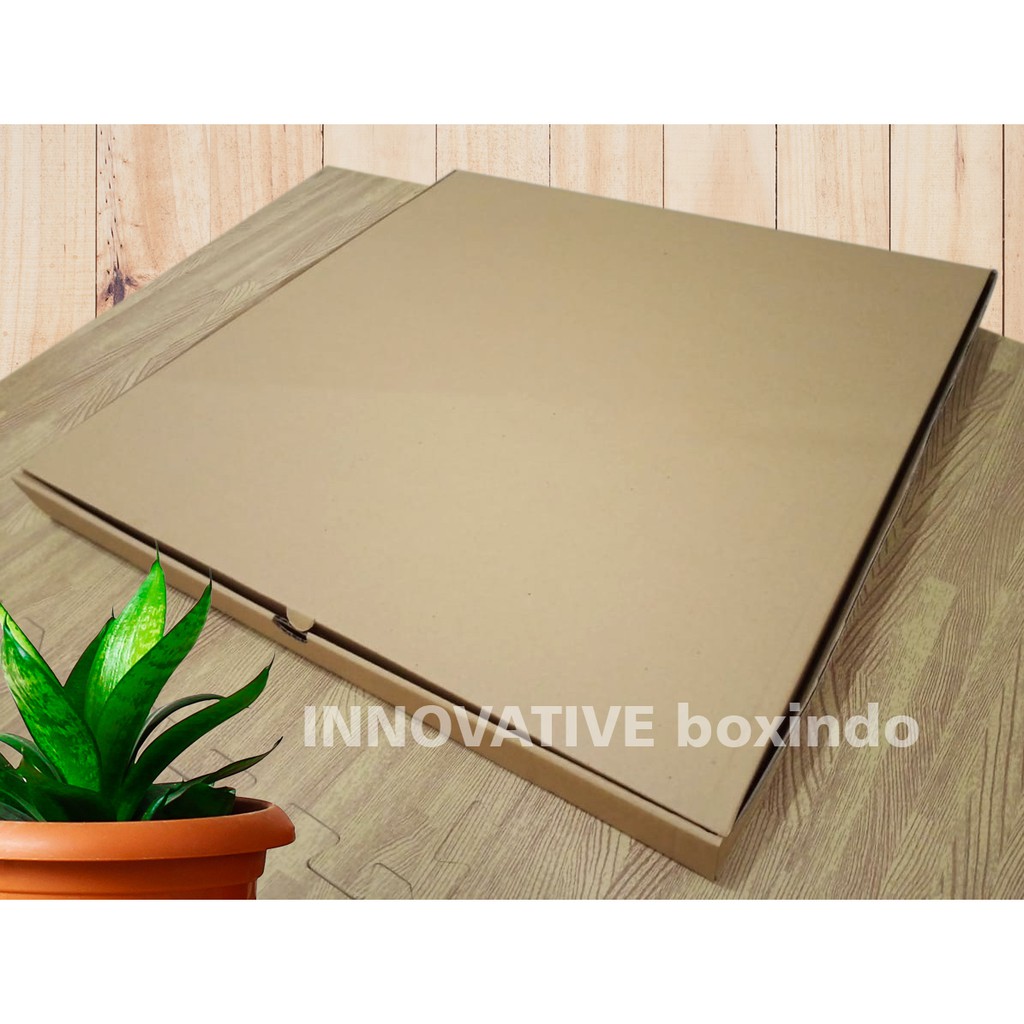 Jual Box Pizza Besar 50x50x4 cm LD Kardus/Karton/Polos/Pizza/Hampers ...
