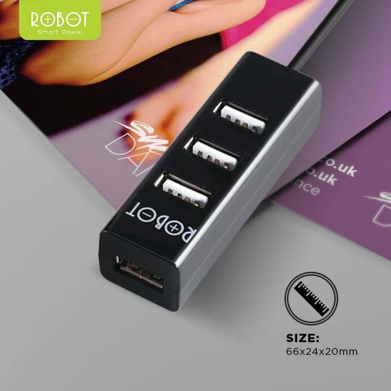 Jual Robot USB HUB H140-80 80cm 4 Port 2.0 Black Garansi Original Resmi ...