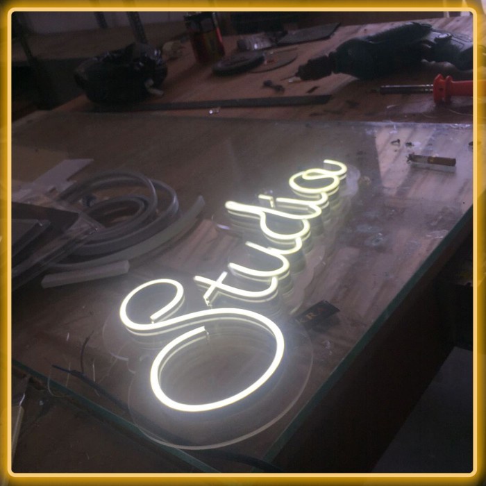 Jual Lampu Neon Flex Model Custom Ukuran 20x50 cm | Shopee Indonesia