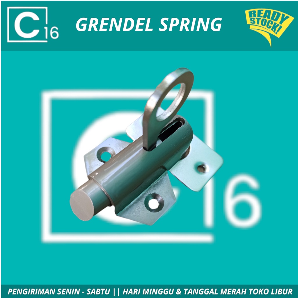 Jual Grendel Bulat Stainless Grendel Spring Anti Karat | Shopee Indonesia