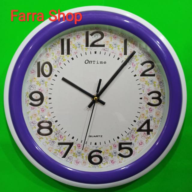 Jual Jam Dinding kluar terbaru merk ontime ( free battery ) | Shopee ...