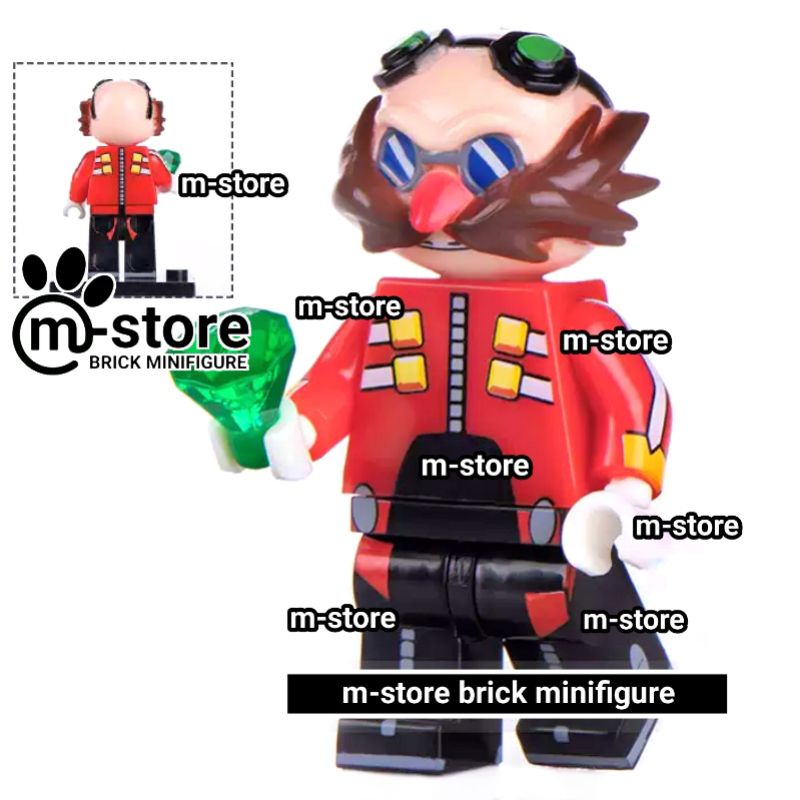 Jual brick sonic the hedgehog doctor eggman dr ivo robotnik mini toy ...