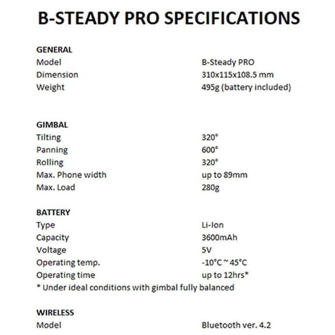 Jual Gimbal Stabilizer hp Brica B-Steady PRO - BSteady PRO 3-Axis ...
