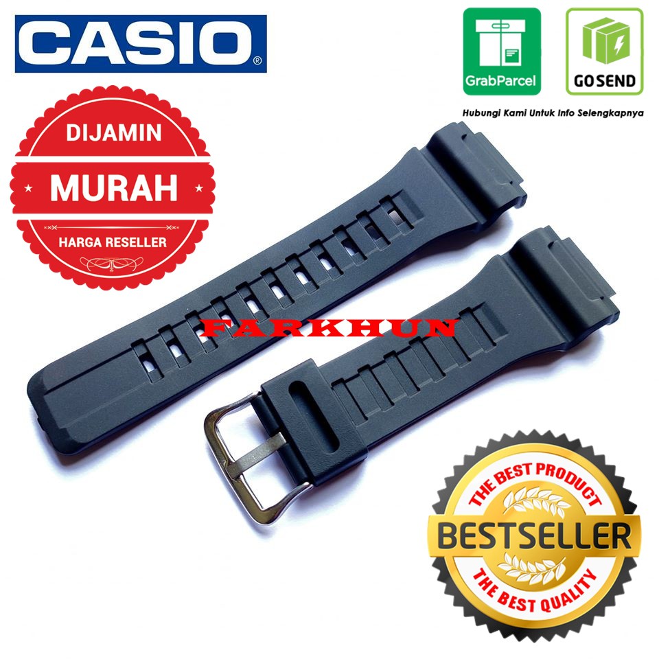 Jual STRAP RUBBER CASIO W-735 W-736 H TERMURAH BAND TALI JAM KALEP ...