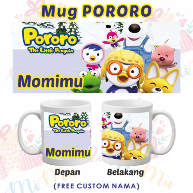 Jual Mug atau Tumbler Souvenir/Kado/Merchandise Custom Nama Karakter ...