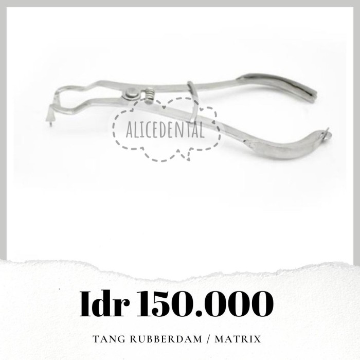 Jual Tang rubber dam clamp dental rubberdam plier penjepit matrix gigi ...