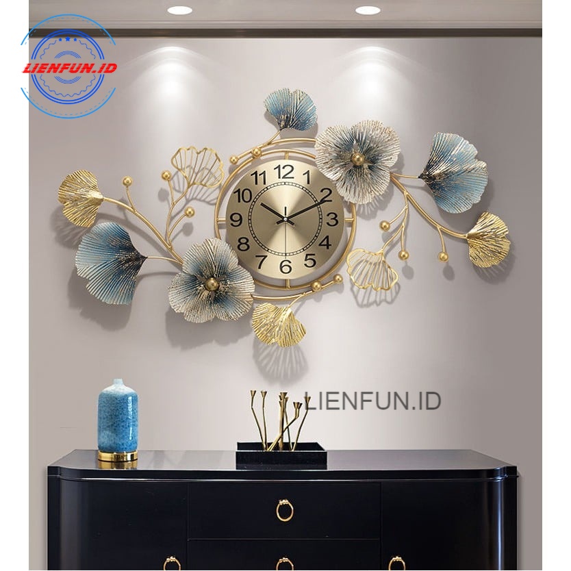 Jual JAM DINDING JAM BESAR 83X48CM JAM DINDING RUANG TAMU RUMAH MOTIF ...