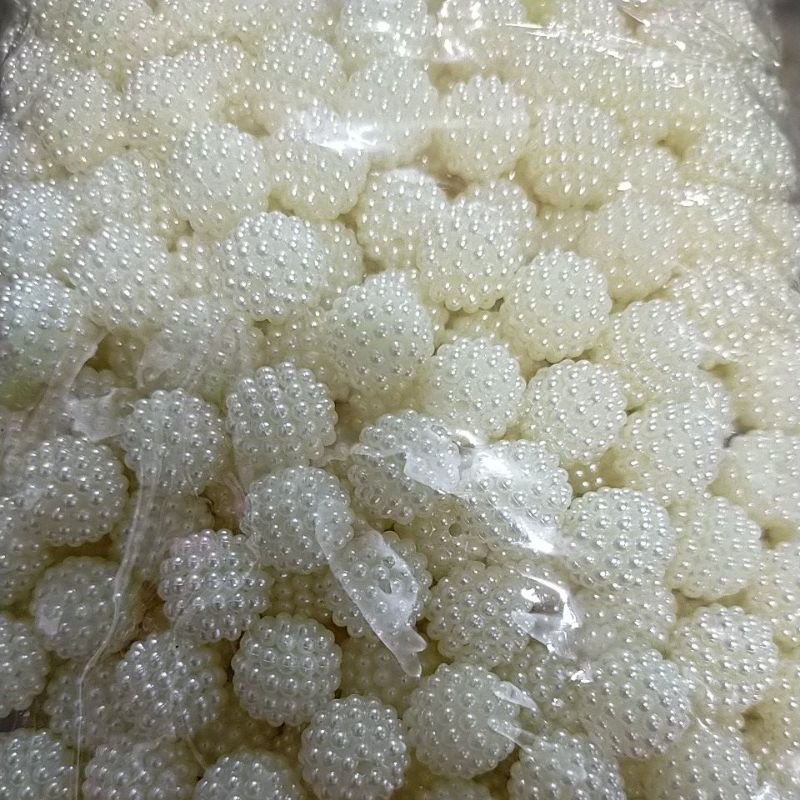 Jual manik mote berry bulat mutiara 14mm ada banyak pilihan warna ...