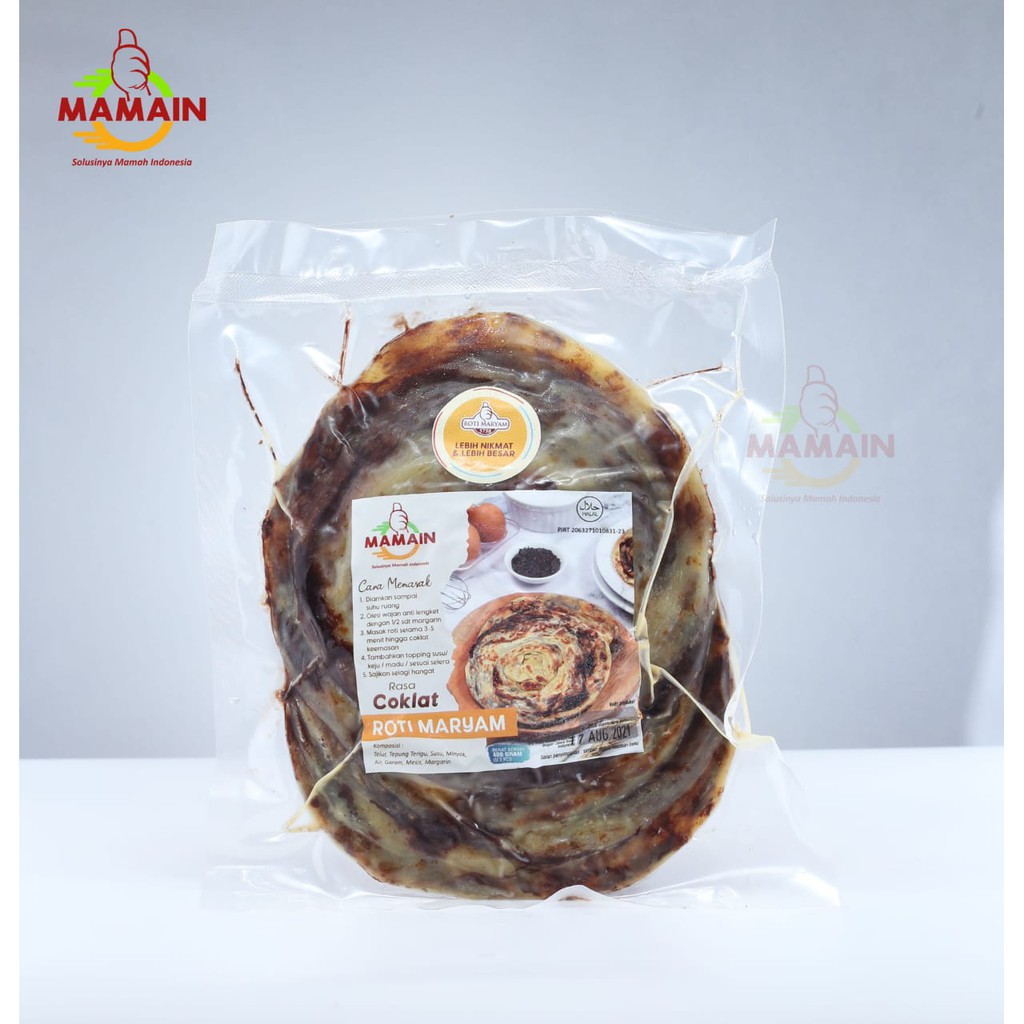 Jual ROTI MARYAM / CANAI / CANE MAMAIN FROZEN FOOD RASA COKLAT, ISI ...