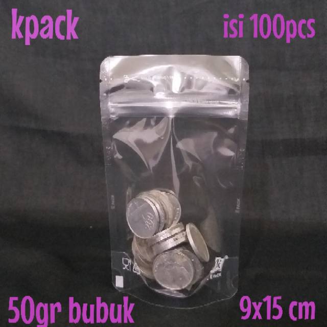 Jual plastik standing pouch transparan lightpack 9x15 kpack | Shopee ...