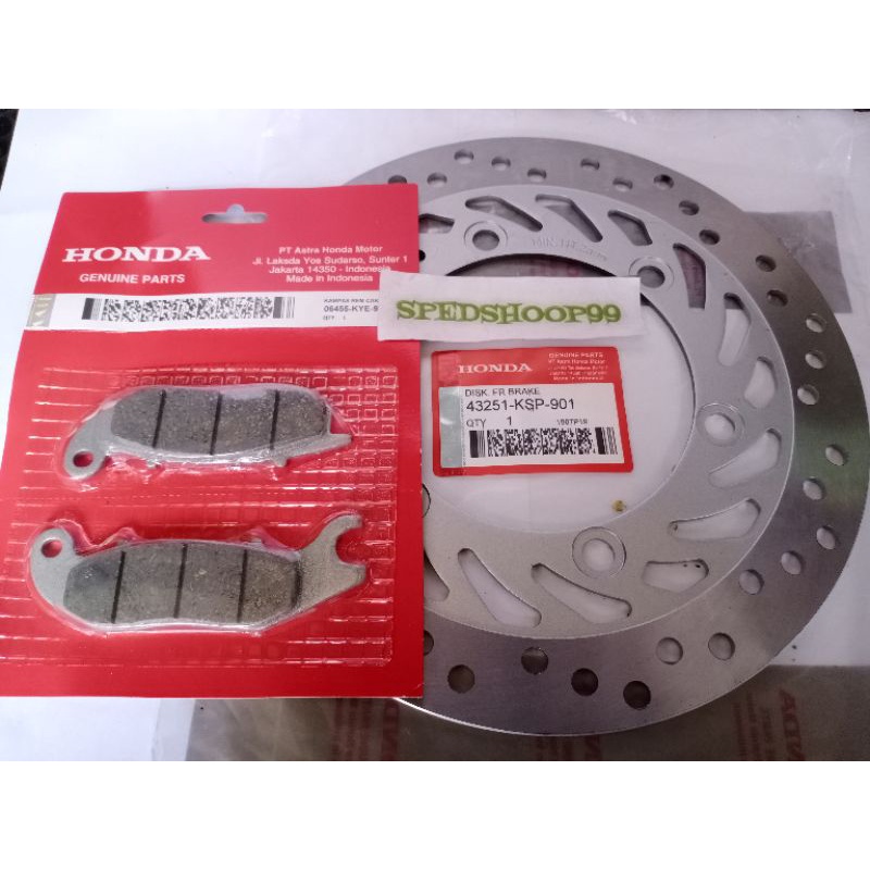 Jual Piringan cakram depan KEH+Kampas rem depan KSP Megapro monoshock ...