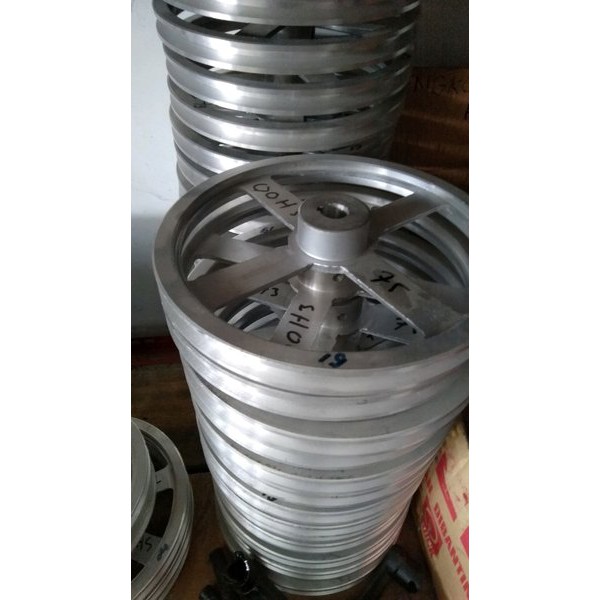Jual Pulley puli A1 - 10 inch as 18 mm poli alumunium | Shopee Indonesia