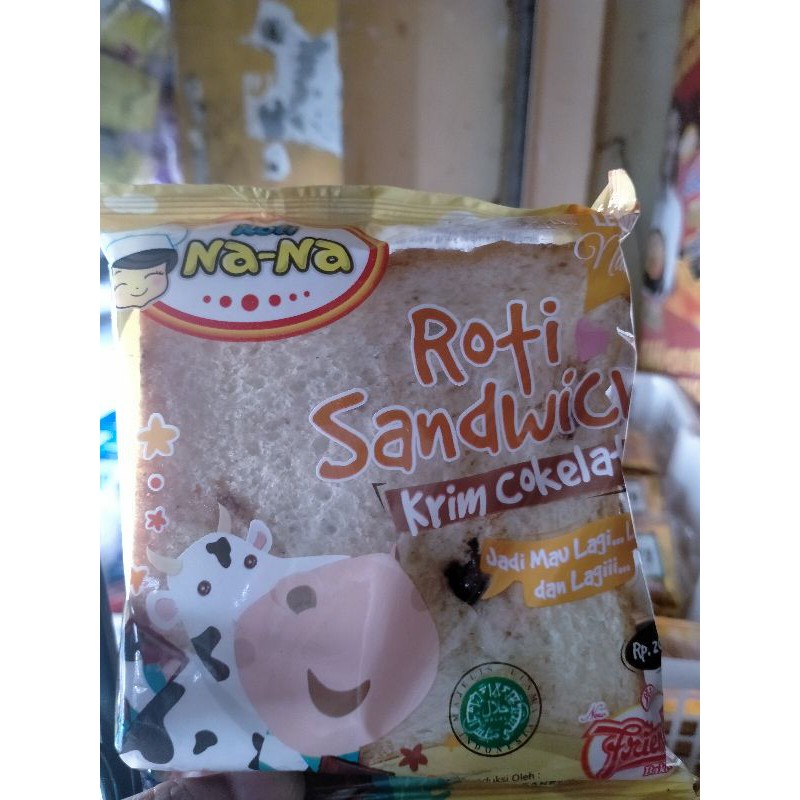 Jual ROTI SANDWICH NANA DENGAN CREAM COKLAT | Shopee Indonesia