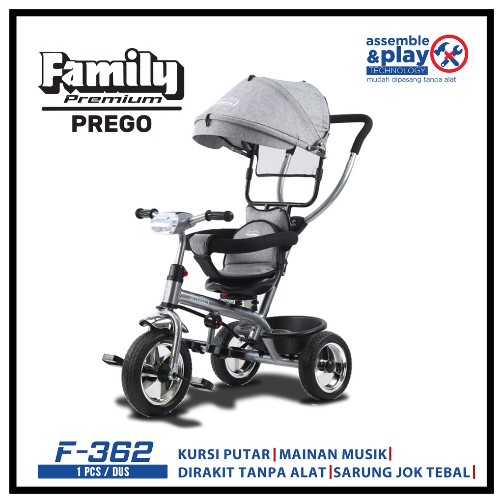 Jual Sepeda Roda Tiga Baby Stroller Family F-362 | Shopee Indonesia