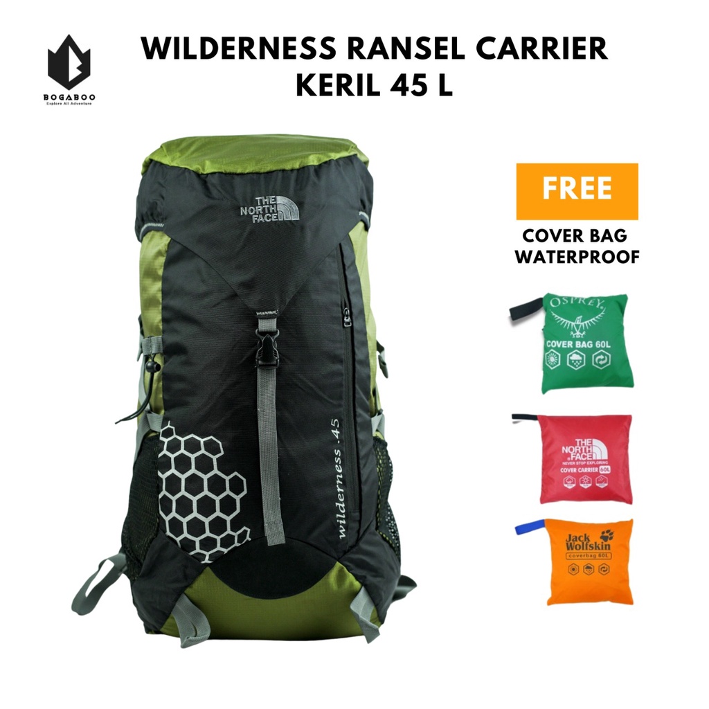 Jual [ COD ] Tas Carrier Wilderness 45 Liter Single Frame Aluminium ...