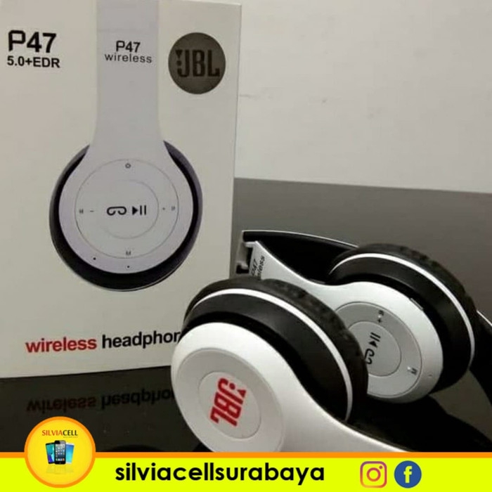Jual Headphone P47 Bluetooth Wireless Stereo AUX Bisa Telepon Earphone | Shopee Indonesia