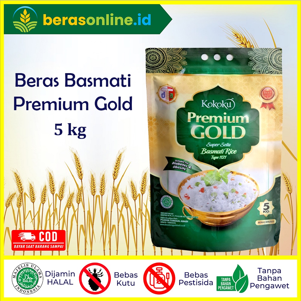 Jual Beras Online - Kokoku Beras Basmati Super Sella 5 kg | Shopee Indonesia