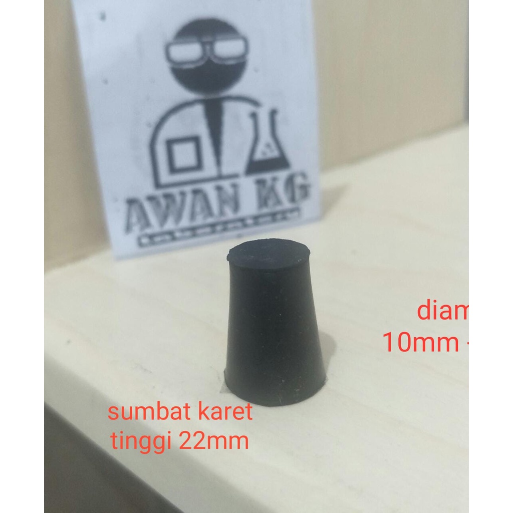 Jual Sumbat karet kecil KG 00 Rapat diameter 10-14mm tinggi 21mm sumbat ...