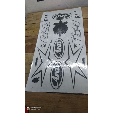 Jual mall sticker repaint helm ala Arai Nicky Hayden | Shopee Indonesia