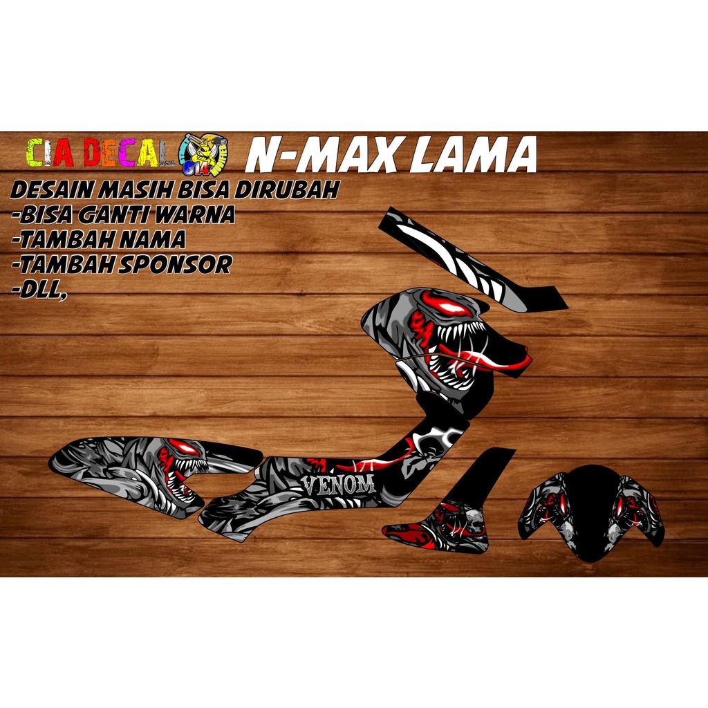 Jual stiker sticker decal nmax lama venom | Shopee Indonesia