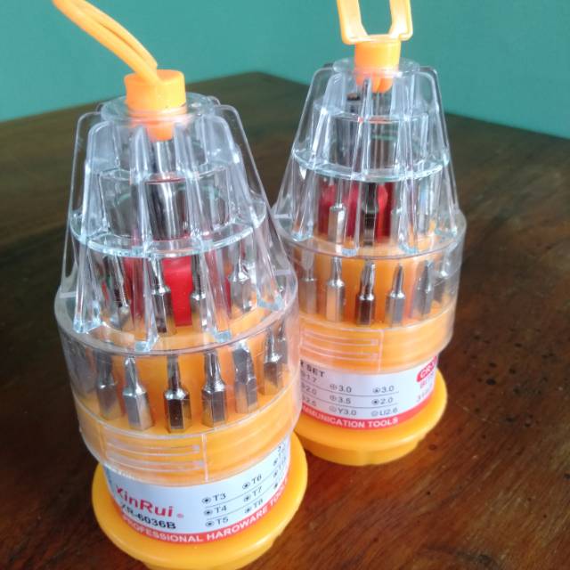Jual Obeng Set Kuning Multi 31 in 1 Screwdriver Handphone Elektronik ...