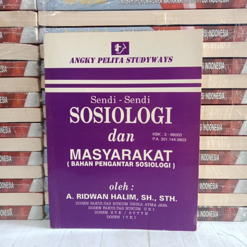 Jual BUKU ORIGINAL - SENDI SENDI SOSIOLOGI DAN MASYARAKAT | Shopee ...