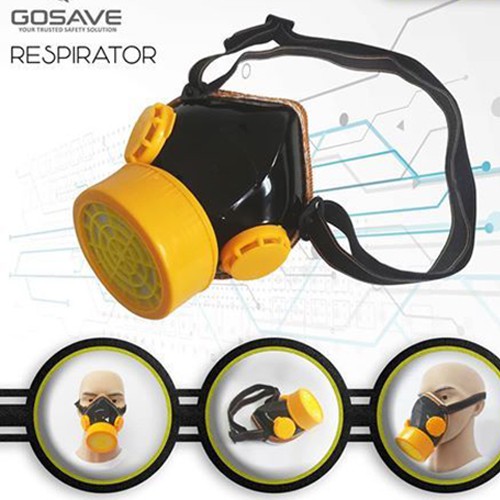 Jual Masker Respirator Single Filter GOSAVE NP305 Chemical Half Face ...