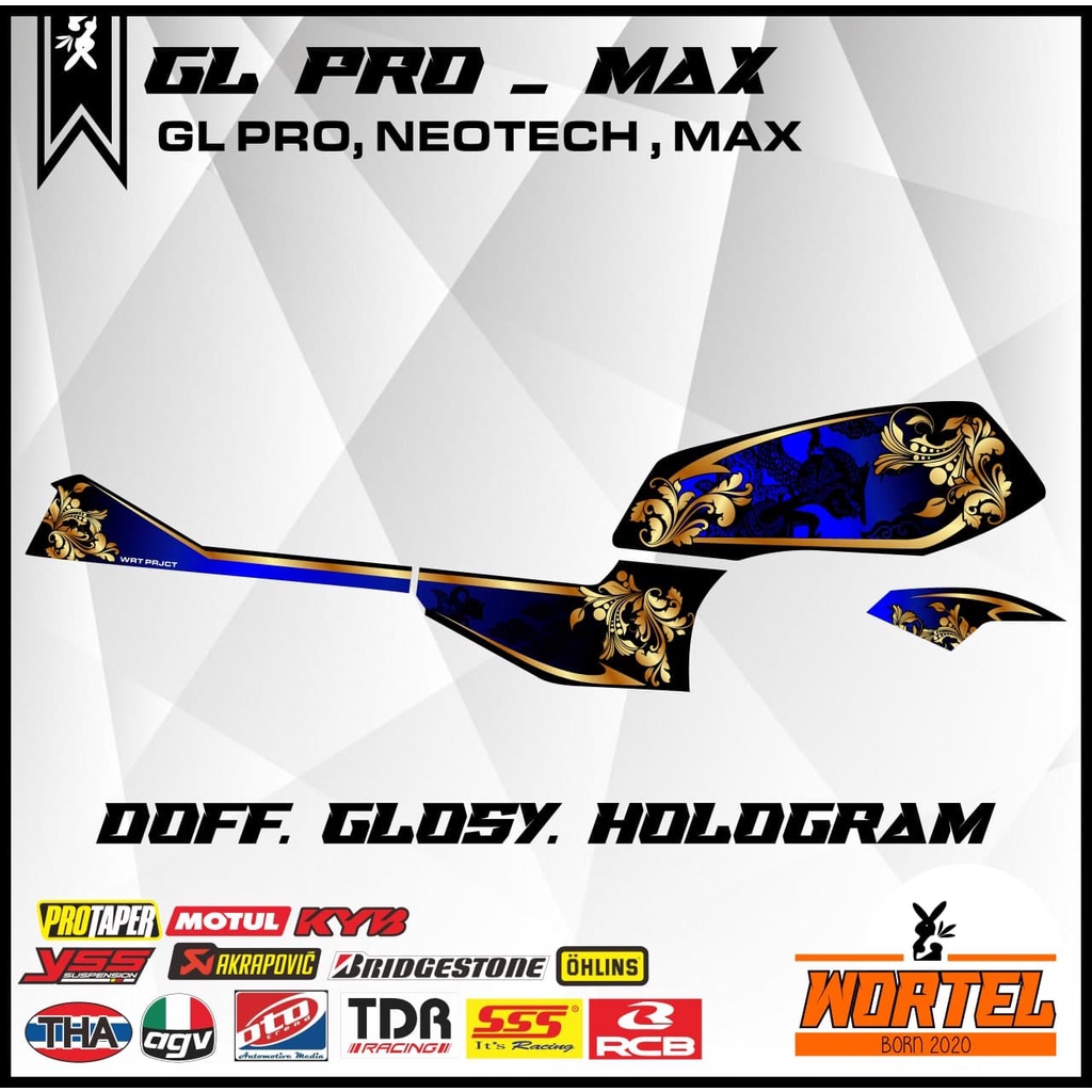 Jual Striping Hologram GL Pro/Max-Stiker Lis Decal Motor GL Pro-Max ...