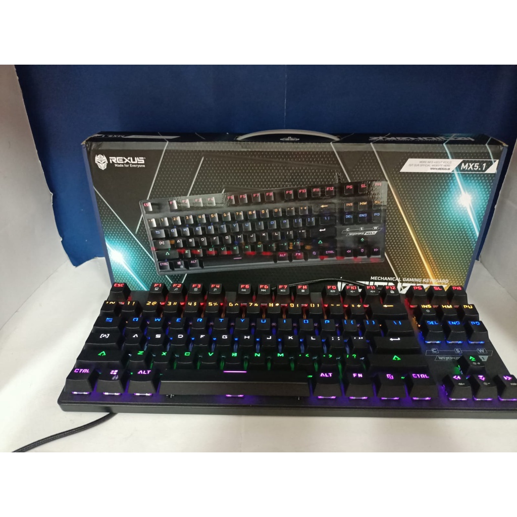 Jual KEYBOARD GAMING REXUS MECHANICAL LEGIONARE MX5.1 TKL - Switch Blue ...