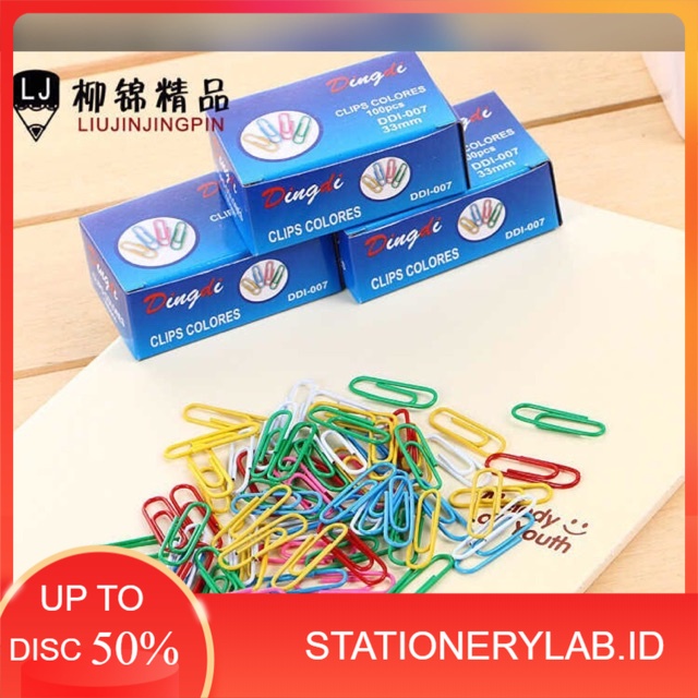 Jual LAB PL 002 | PAPER CLIP POLOS | ISI 70 pcs | Shopee Indonesia