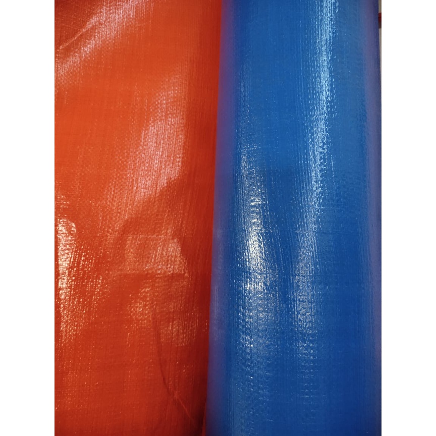 Jual TERPAL JADI PLASTIK A12 KOREA BIRU ORANGE UKURAN 6X12 MTR | Shopee ...