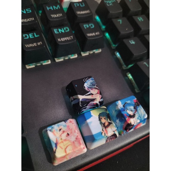 Jual Keycaps Anime Hatsune Miku Custom OEM | Shopee Indonesia