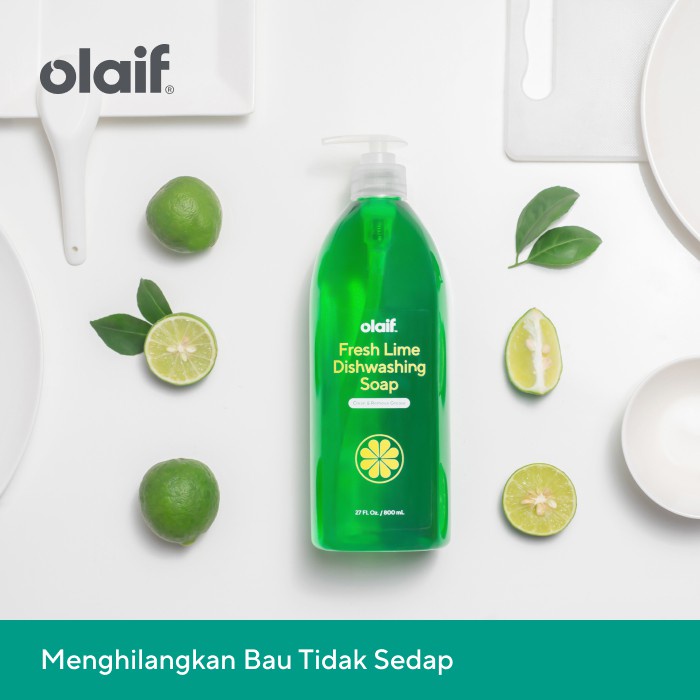 Jual Olaif Fresh Lime Dishwashing Soap (800mL) - Sabun Cuci Piring ...