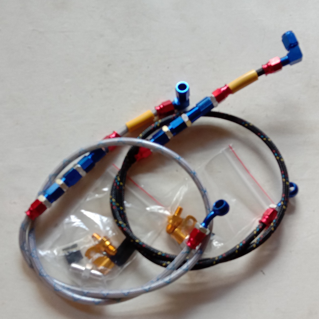 Jual Selang rem disck depan serat psi crg universal 95cm Universal ...