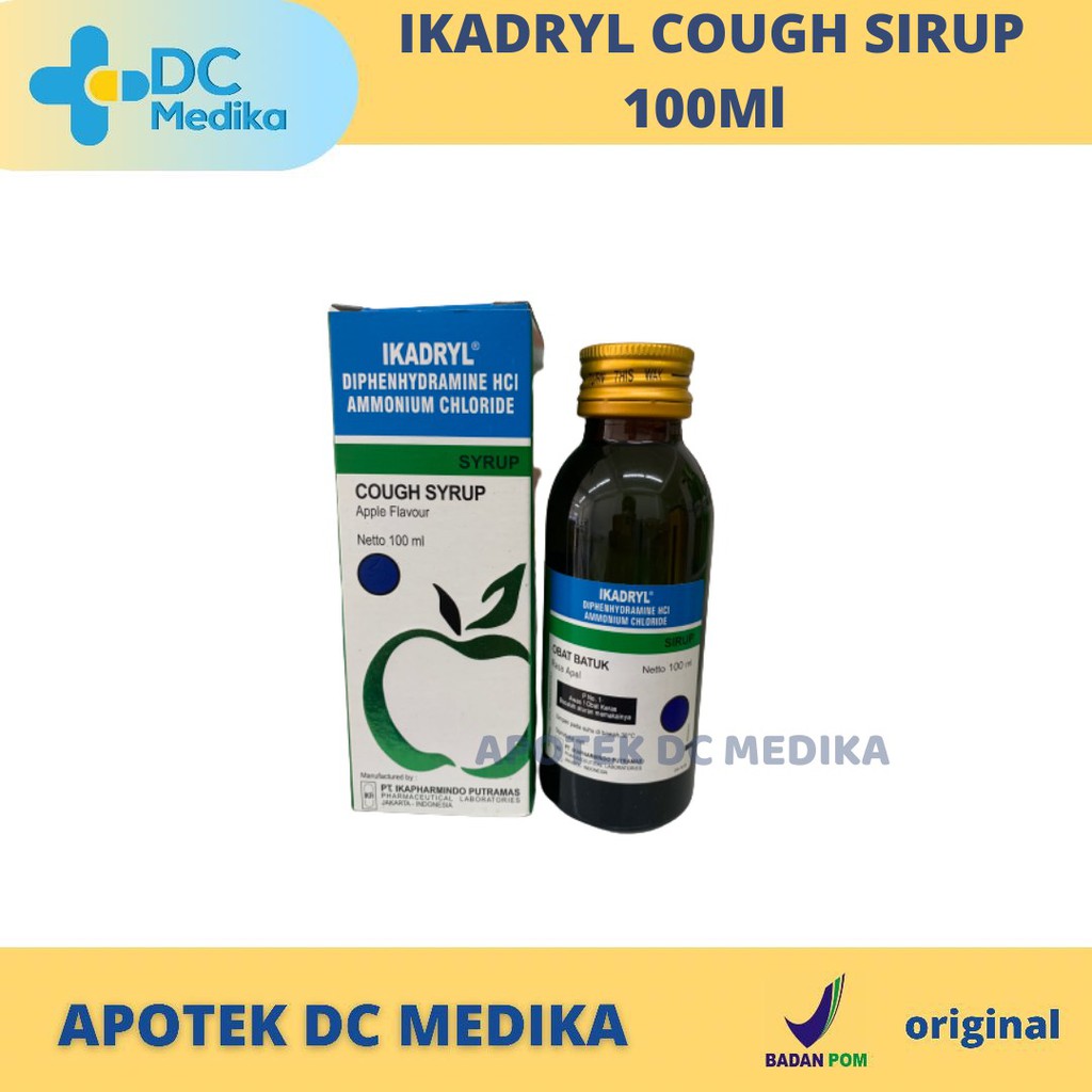 Jual IKADRYL BATUK 100Ml / OBAT BATUK / SIRUP OBAT BATUK SIRUP | Shopee ...