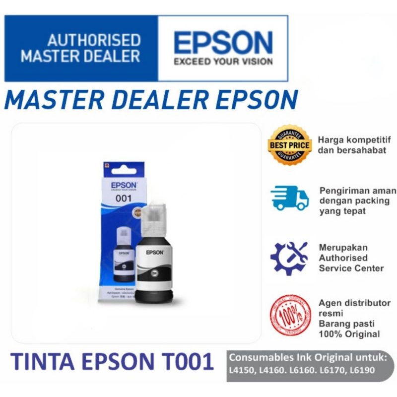 Jual TINTA EPSON 001 For Printer L4150 L6160 L6170 L6190 ORIGINAL ...