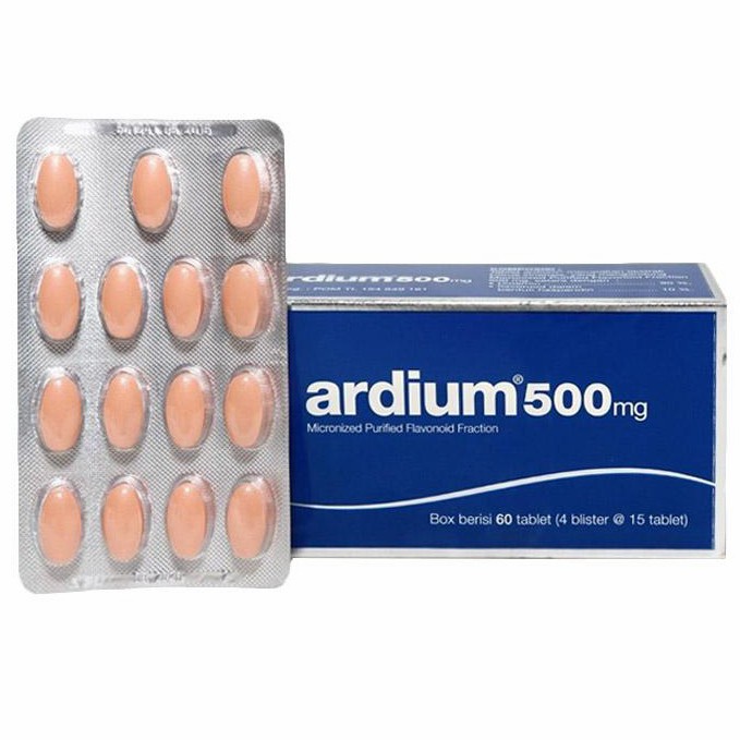 Jual ARDIUM 500MG @ 15 KAPLET OBAT WASIR DAN VARISES | Shopee Indonesia