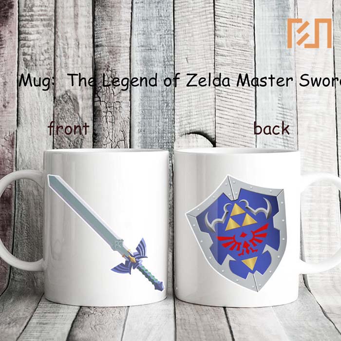 Jual Mug The Legend of Zelda Master Sword and Hylian Shield Icon ...