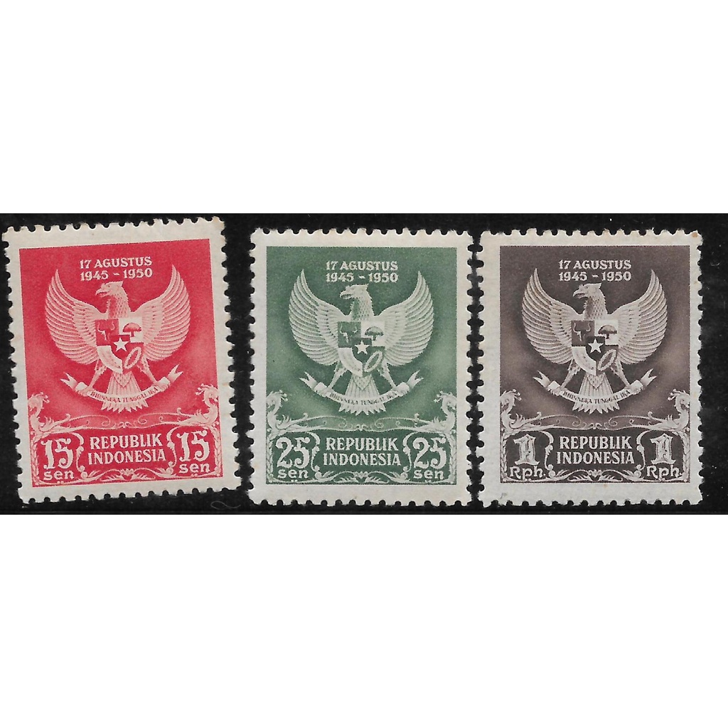 Jual Set Lengkap Prangko Indonesia Seri Lambang Negara 1950 Belum ...