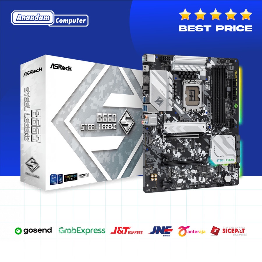 Jual ASRock B660 Steel Legend (LGA1700, B660, DDR4, USB3.2, SATA3 ...