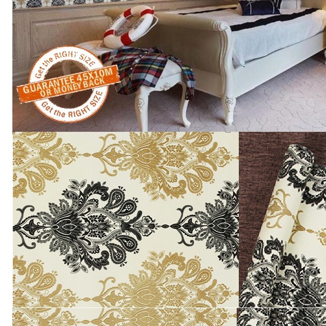 Jual DTG Wallpaper Dinding Batik Merah Hitam Coklat Pink Maron Motif ...