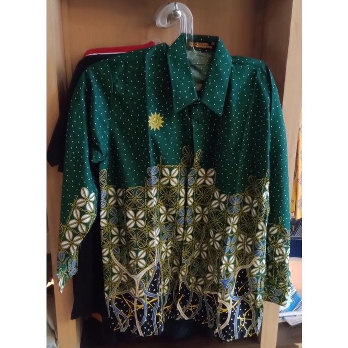 Jual Baju batik Nasional Muhammadiyah SANG SURYA lengan panjang Bahan ...