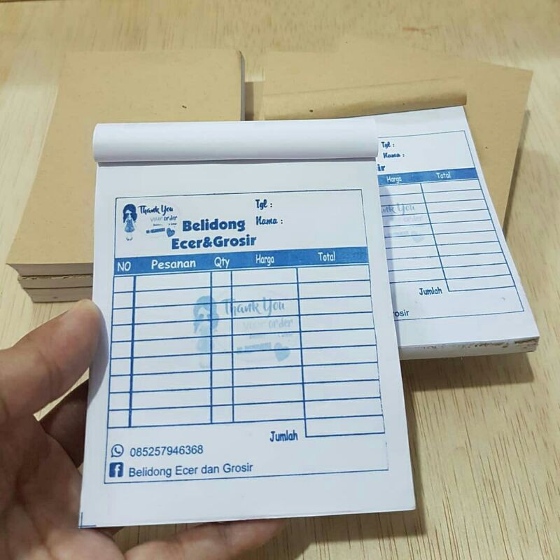 Jual CETAK NOTA HVS 1 RIM 1 WARNA UKURAN 1/8 FOLIO | Shopee Indonesia