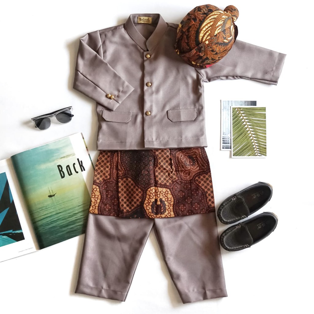 Jual BASOFI BAJU ADAT ANAK USIA 3-5 TAHUN WARNA COKLAT POLISI (READY ...
