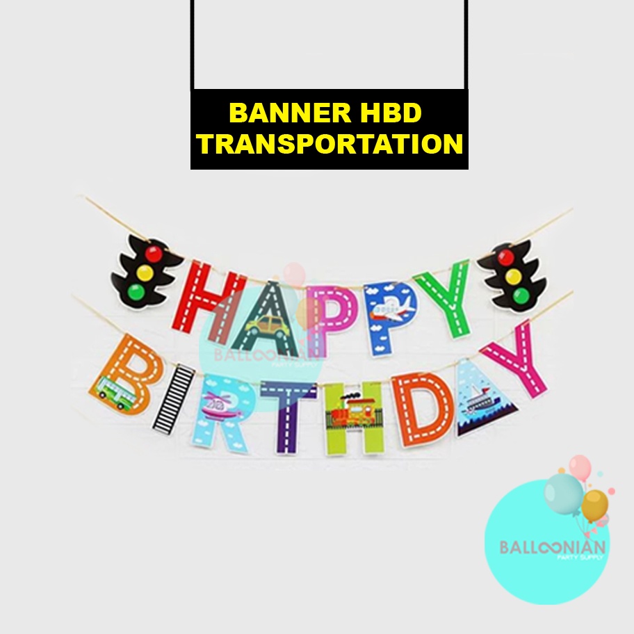 Jual Banner HBD Transportasi/Banner Flag Transportation/Banner Mobil ...