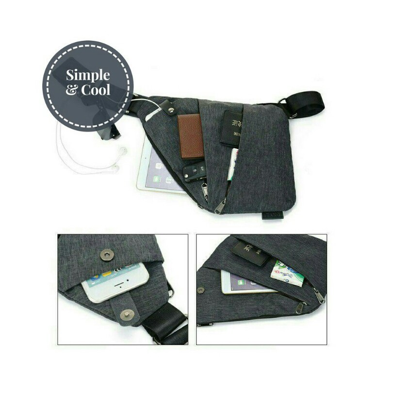 Jual Diskon!! Tas Waist Bag Pria Hoozler Cross Bag Tas Sling Bag Kasual ...