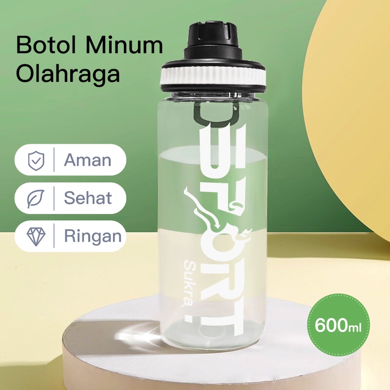 Jual Botol Minum 600ml Botol Minum Motivasi Camping Sporty Santai Botol ...
