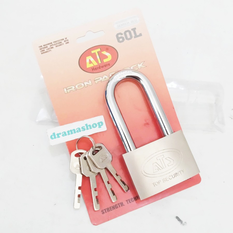 Jual Gembok besi ATS 60mm Panjang Iron Padlock 60 mm L | Shopee Indonesia