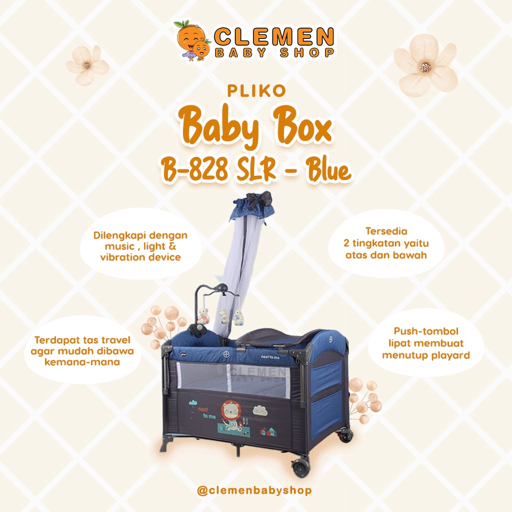 Jual Pliko Baby Box B-828 SLR ( Ranjang Tempat Tidur Bayi ) | Shopee ...