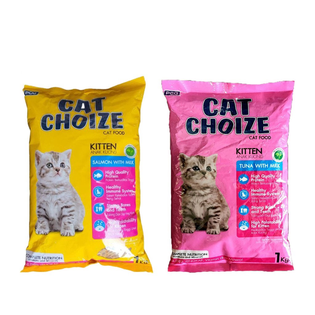 Jual CAT CHOIZE Kitten adult 800 1kg Kitten Salmon Kitten Tuna Makanan ...